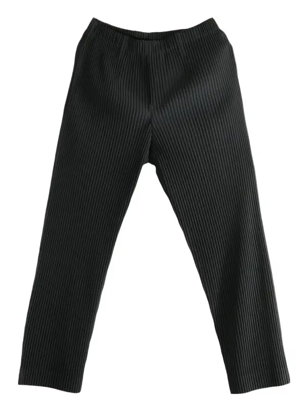 Issey Miyake Homme Plissé Pleated Trousers - Black
