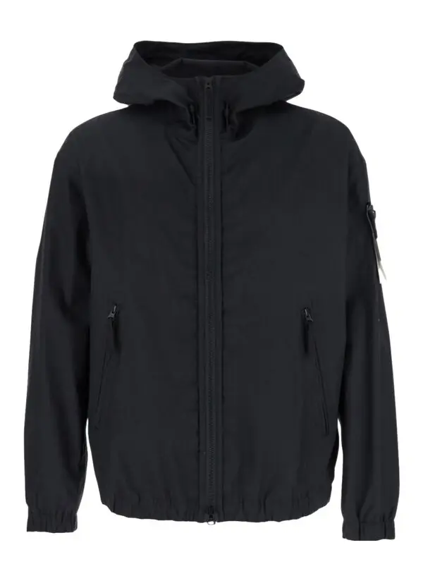 Stone Island Watro-tc Hooded Jacket - Black