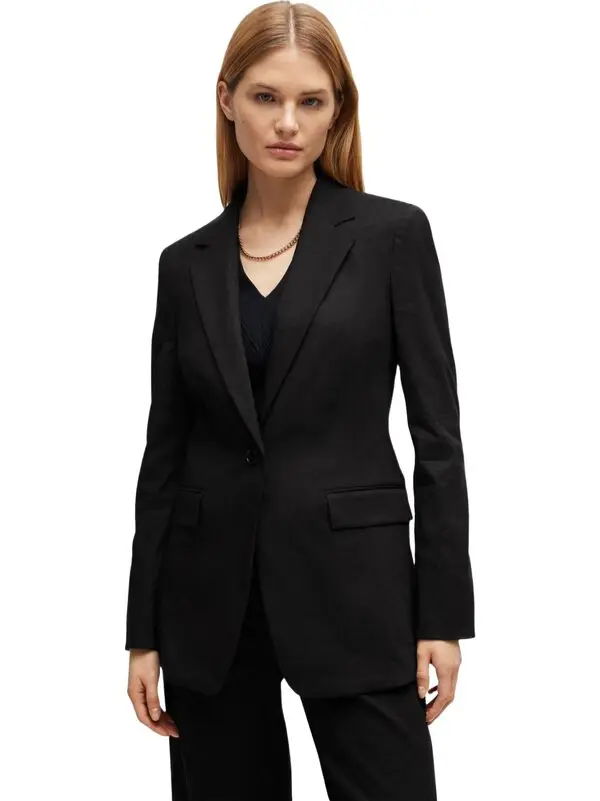 Hugo Boss Long-sleeved Suit Coat - Black