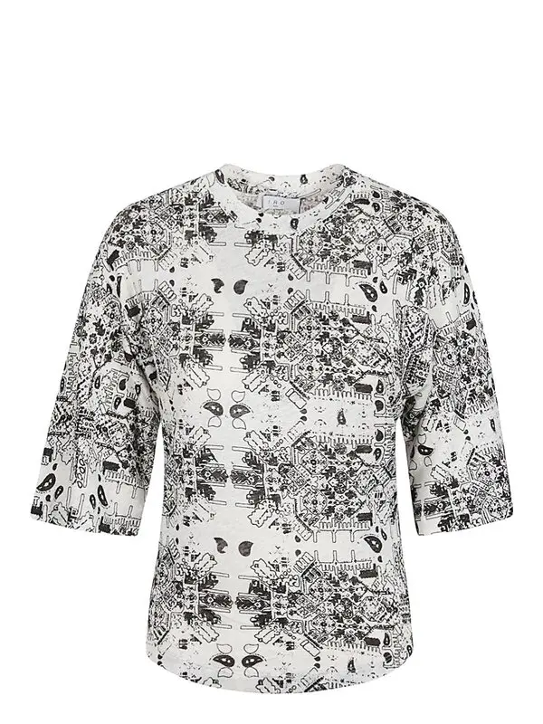 IRO PARIS Printed Short Sleeve T-shirt - White