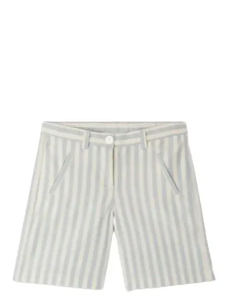 Bonpoint Striped Tailored Shorts - White
