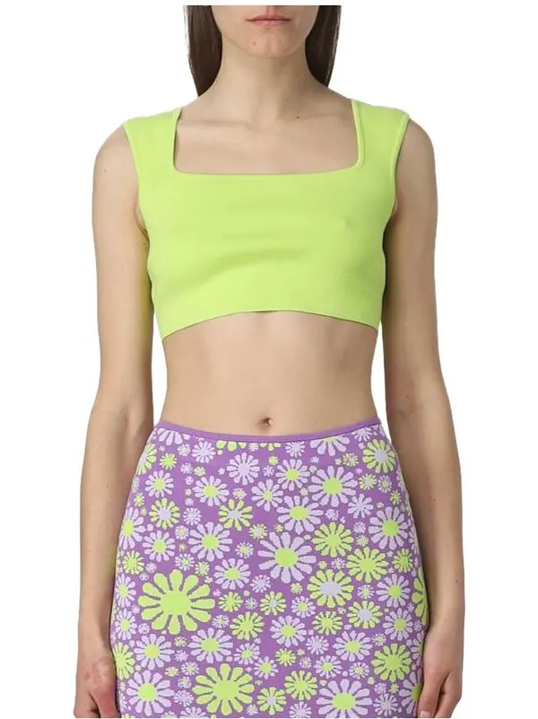 Sportmax Sleeveless Cropped Top - Green