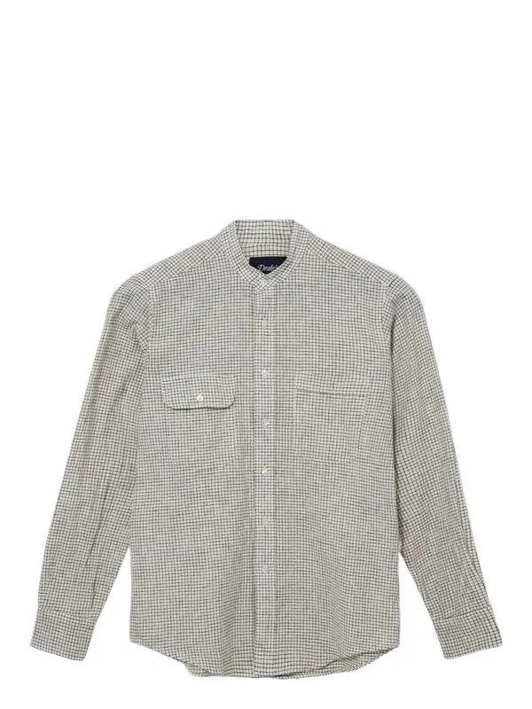DRAKE'S LONDON Plaid Shirt - Gray