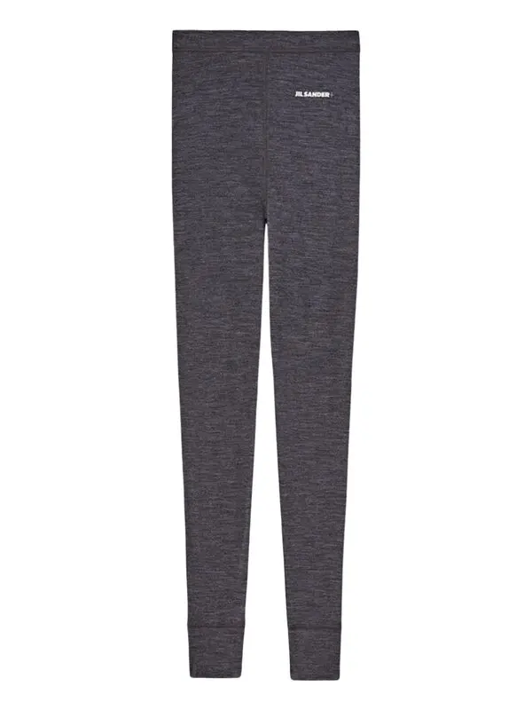 JIL SANDER Elastic Waist Leggings - Dark Grey
