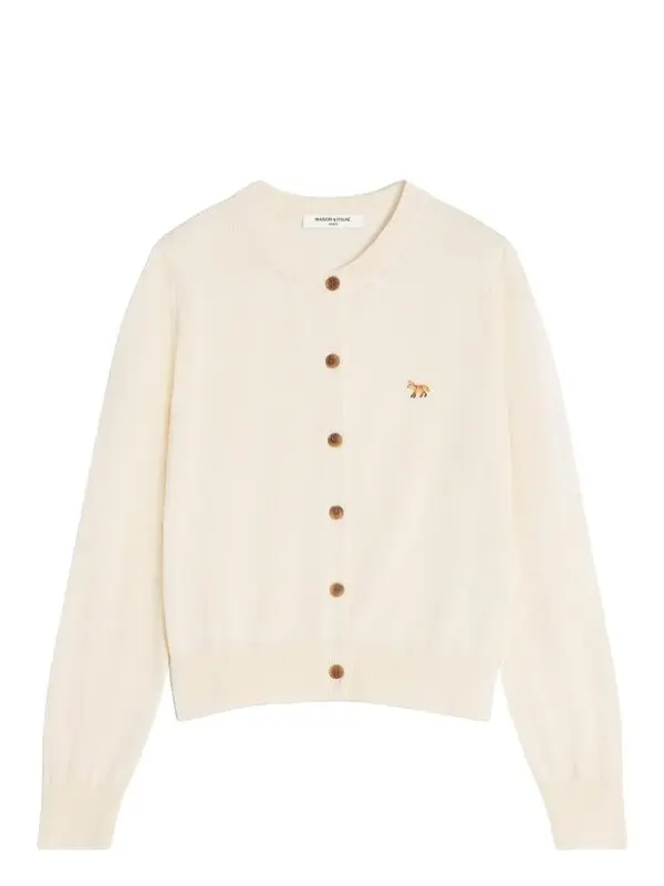 Maison Kitsuné Baby Fox Regular Cardigan - Pearl Pink