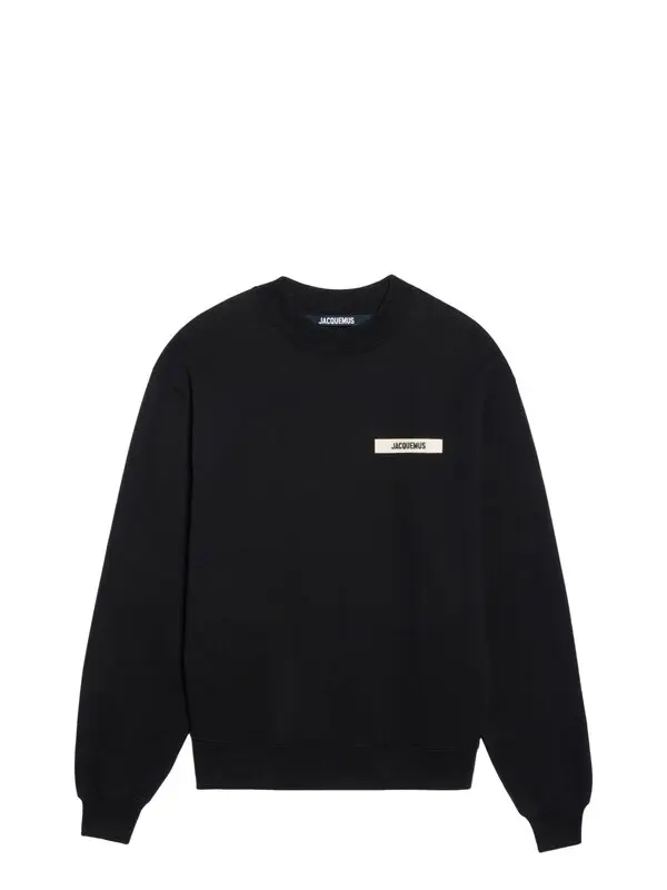 Jacquemus The Gros Grain Sweatshirt - Black