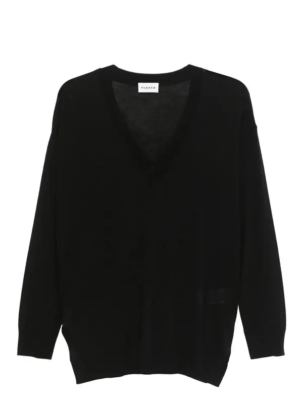 P.a.r.o.s.h Linfa V-neck Sweater - Black