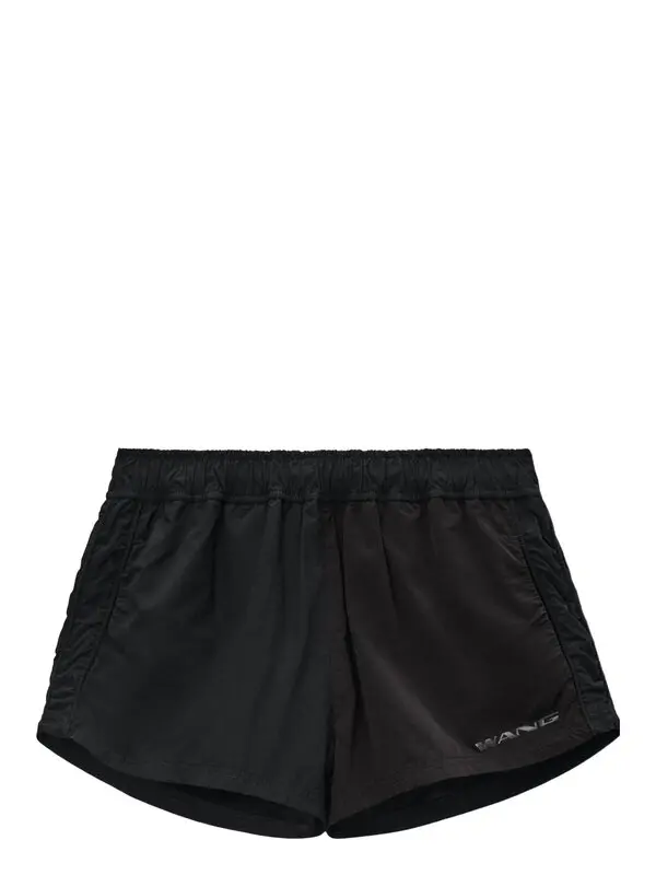 Alexander Wang Elastic Waist Logo Shorts - Black