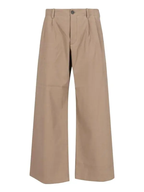 Our Legacy Wide-leg Pleated Trousers - Nude