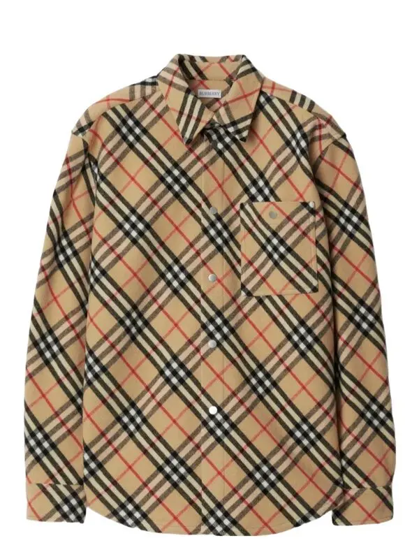 Burberry Vintage Check Long-sleeved Shirt - Sand-colored