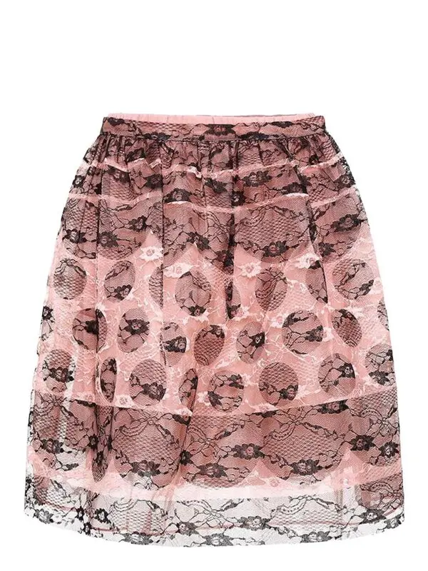 Red Valentino Lace Skirt - Pink