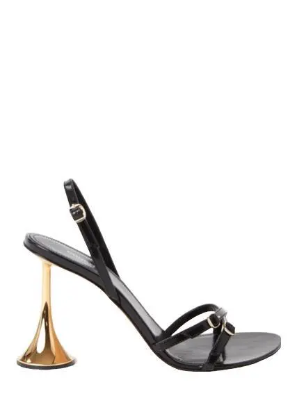 Coperni Open-toe High-heeled Sandals With Buckle Detail - Black