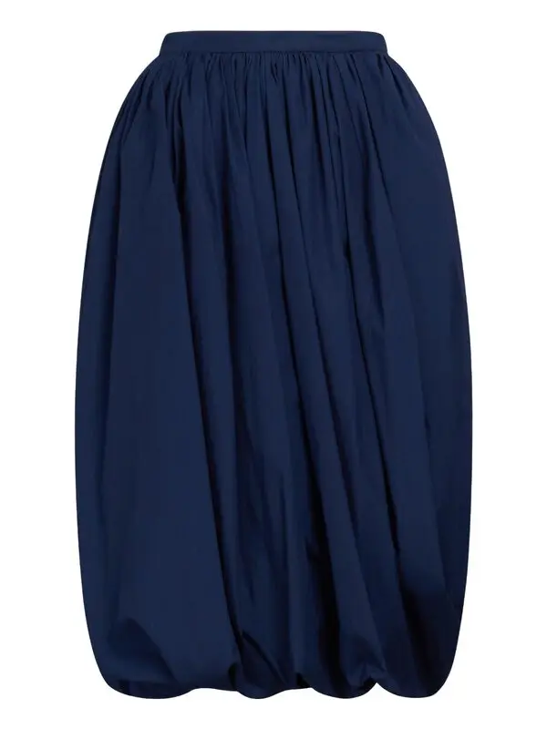 Marni Gathered High-waisted Midi Skirt - Blue