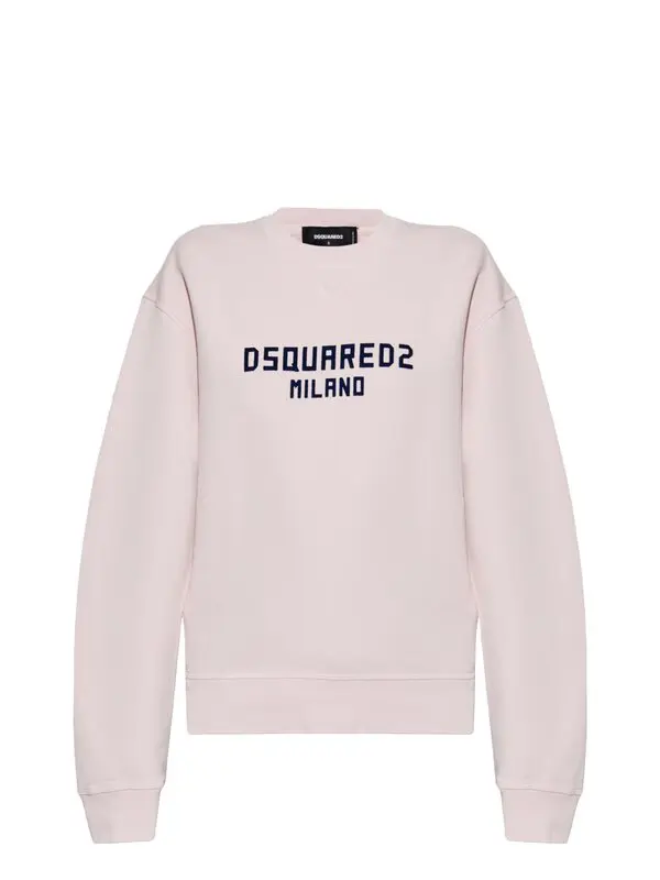 Dsquared2 Logo Printed Crewneck Sweatshirt - Pink