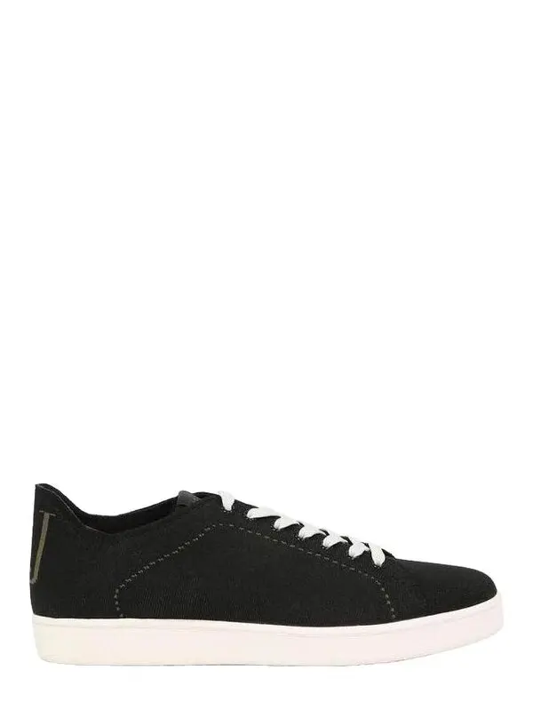 Emporio Armani Lace Up Low Top Sneakers - Black