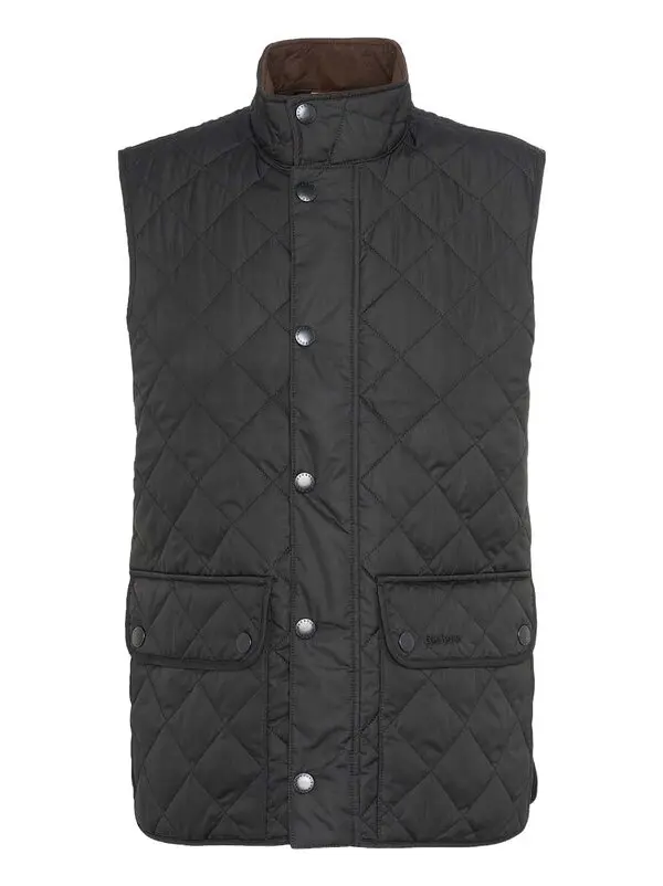 Barbour Diamond-quilted Logo-embroidered Gilet - Black