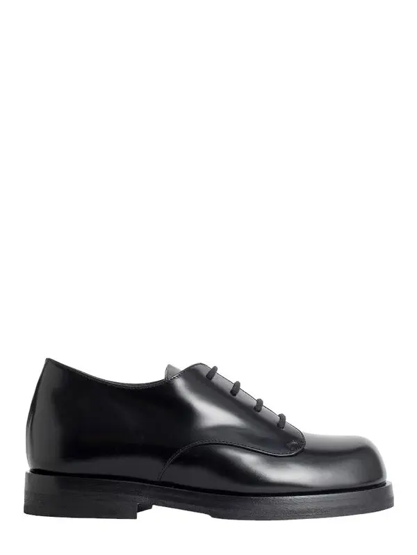 Raf Simons Lace-up Leather Brogues - Black
