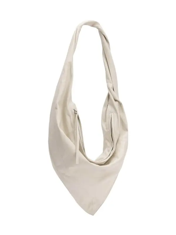 LEMAIRE Twisted-strap Triangular Shoulder Bag - Off White