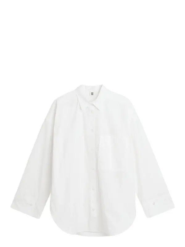 BY MALENE BIRGER Derris Long Sleeve Shirt - Pure White