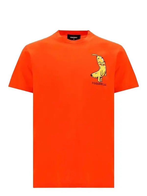 Dsquared2 Logo Banana Character-print T-shirt - Orange