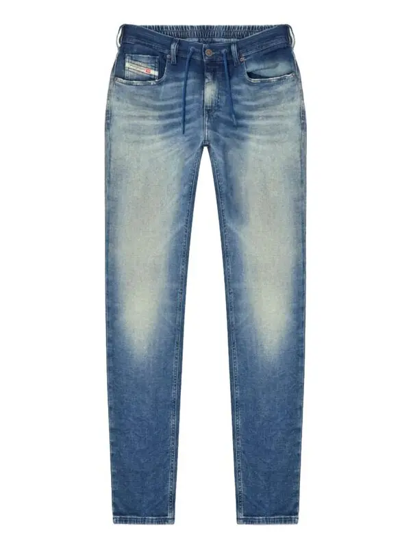DIESEL® D-krailey Tapered Leg Jeans With Drawstring Waist - Medium Blue