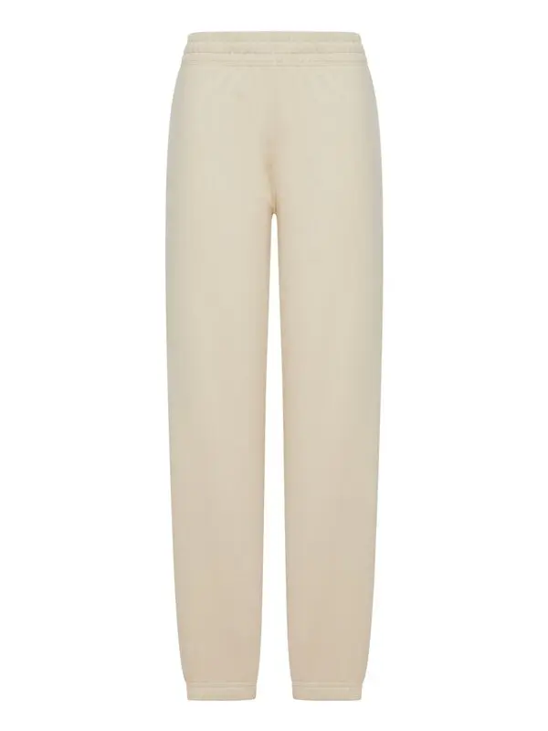 Burberry Checked Patch Jogger Trousers - Nude