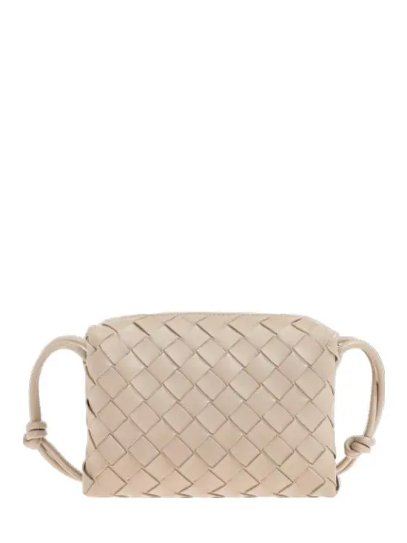 Bottega Veneta Zipper Shoulder Bag - Nude