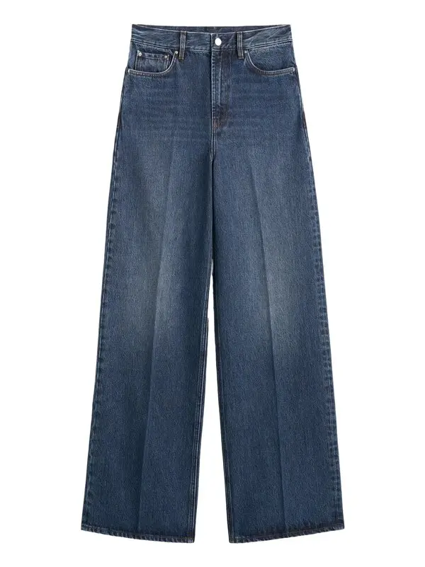 TOTEME Wide-leg Denim Trousers - Dark Blue