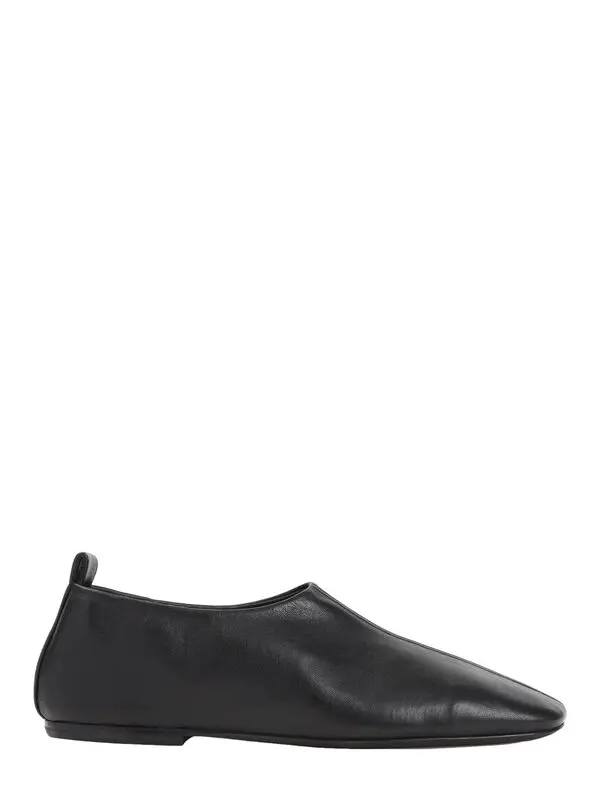 Dries Van Noten Square Toe Slip-on Flats - Black
