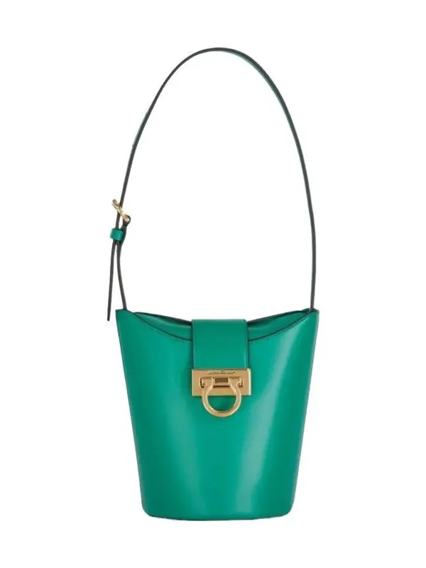 FERRAGAMO Bucket Shoulder Bag - Green