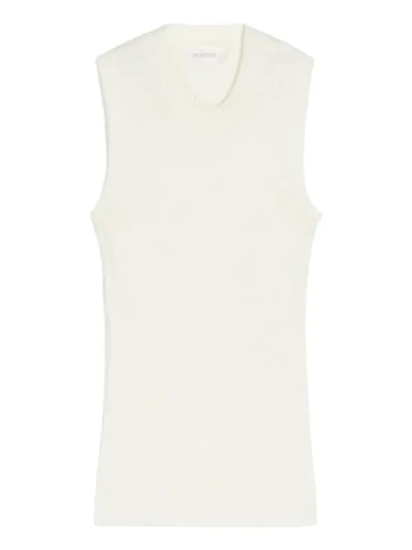 Sportmax Ribbed Knit Sleeveless Top - Nude