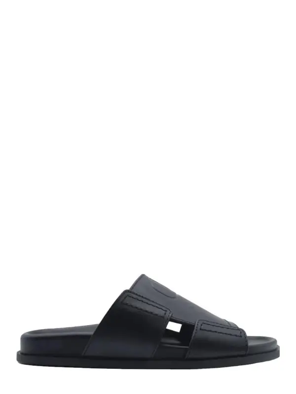 Valentino Garavani Vlogo Signature Slip-on Sandals - Black