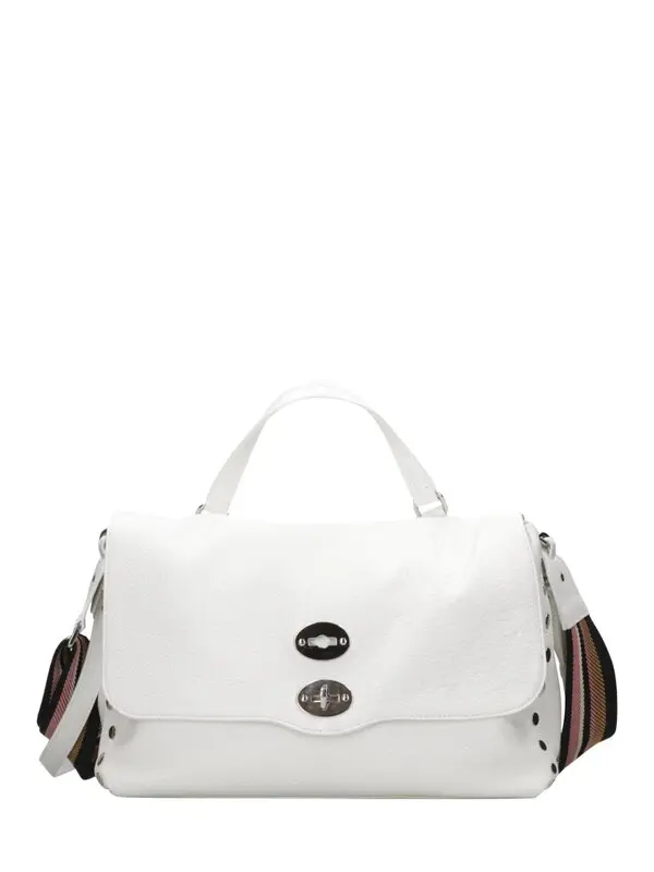 ZANELLATO Postina Studded Top Handle Bag - Milky White