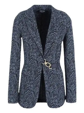 Giorgio Armani Jacquard Single-breasted Blazer - Patterned