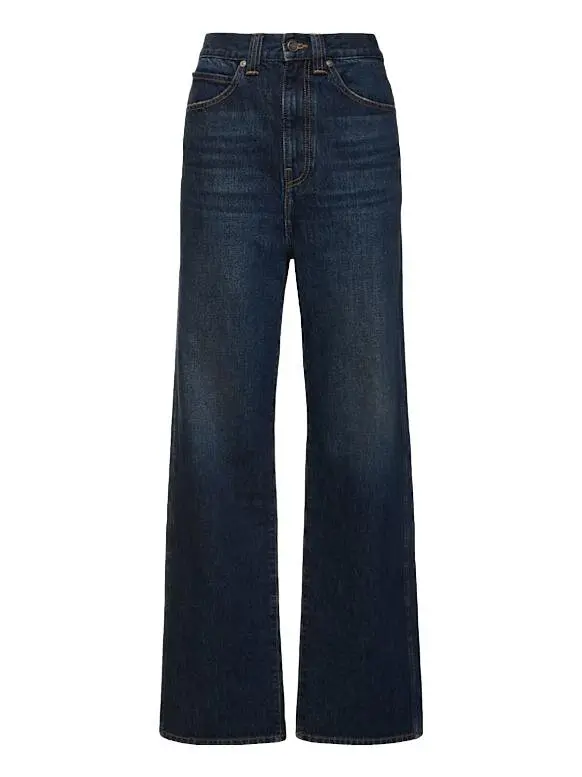 Khaite High-rise Straight Jeans - Black