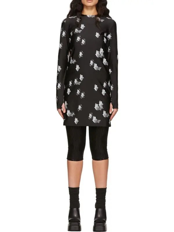 We11Done Artwork Dress - Black