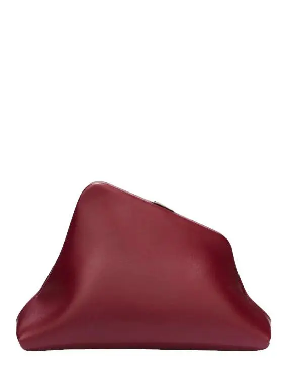 Attico The Day Off Small Clutch Bag - Wine Red