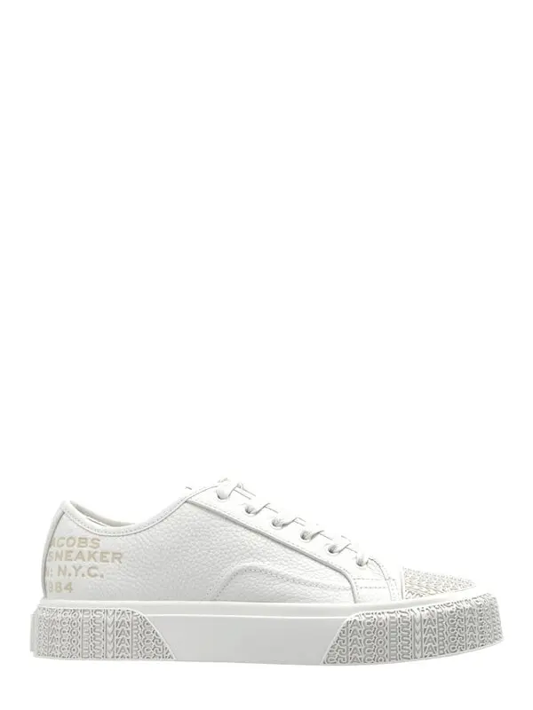 Marc Jacobs Low-top Lace-up Sneakers With Logo Detailing - Cream