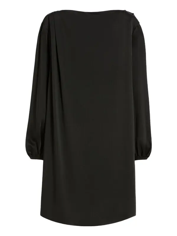 Max Mara Cabina Mini Dress With Puff Sleeves - Black