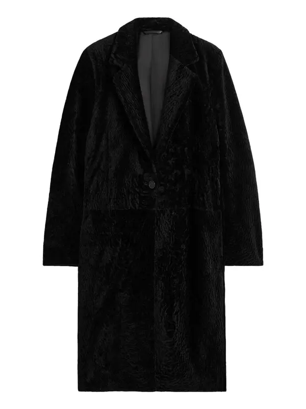 TOTEME Shearling Coat - Black