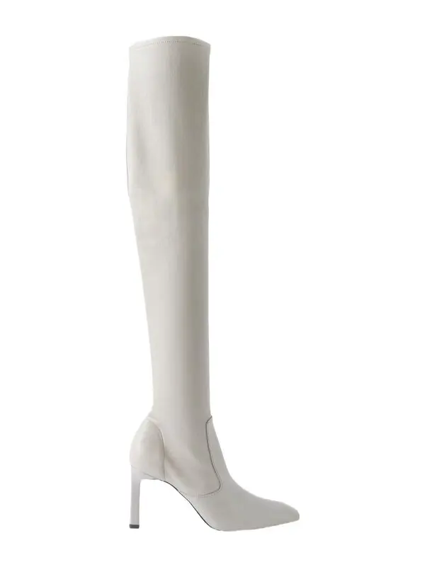 TOTEME Square-toe Zip-fastening Over-the-knee Boots - Grey