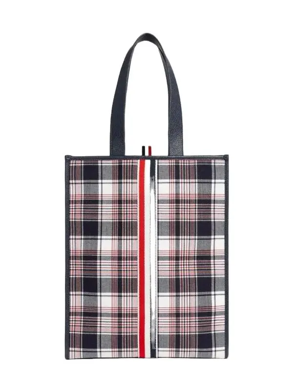 Thom Browne Vertical Rwb-webbing Stripe Tote Bag - Multicolor