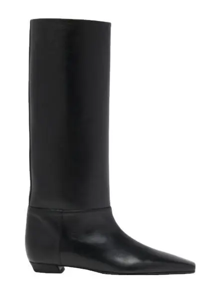 Proenza Schouler Trap Leather Knee-high Boots - Black
