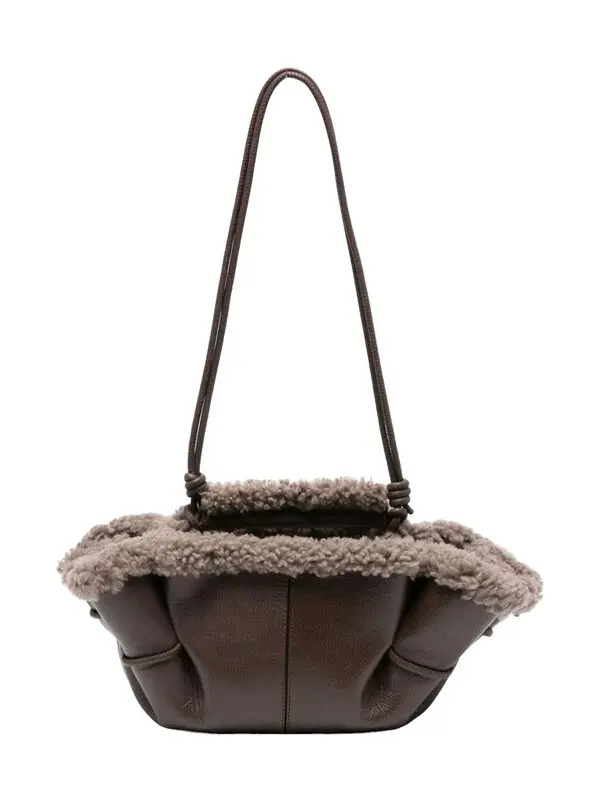 Hereu Arta Knotted Shoulder Bag - Dark Brown