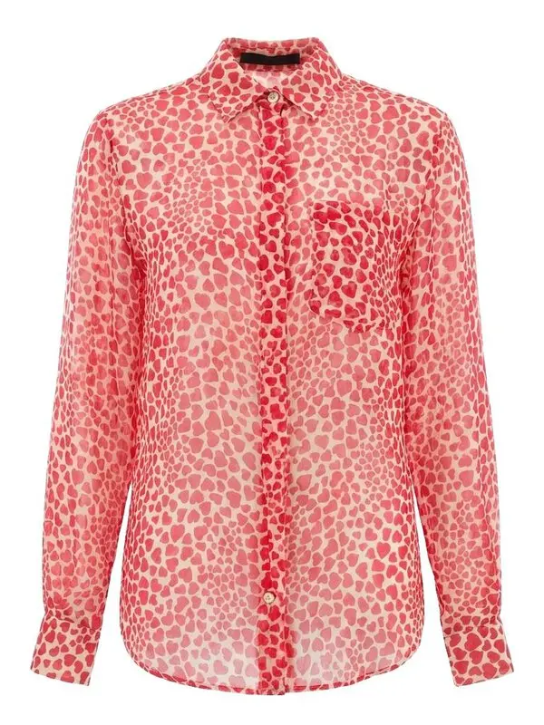 Sportmax Long-sleeve Printed Shirt - Pink