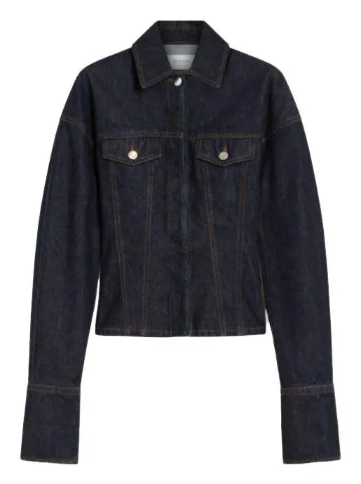 Sportmax Gange Button-up Denim Jacket - Midnight Blue