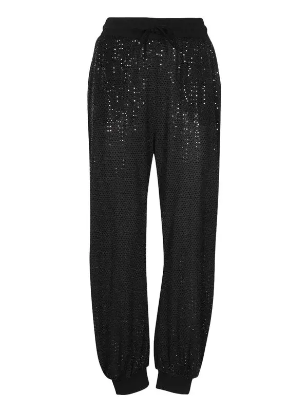 EA7 Embellished Jogger Pants - Black