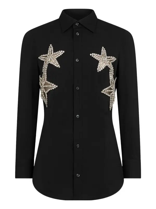 Dsquared2 Embellished Star Shirt - Black