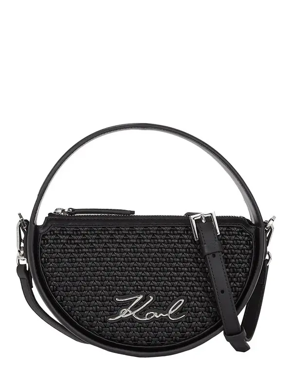 Karl Lagerfeld Logo Plaque Tote Bag - Black
