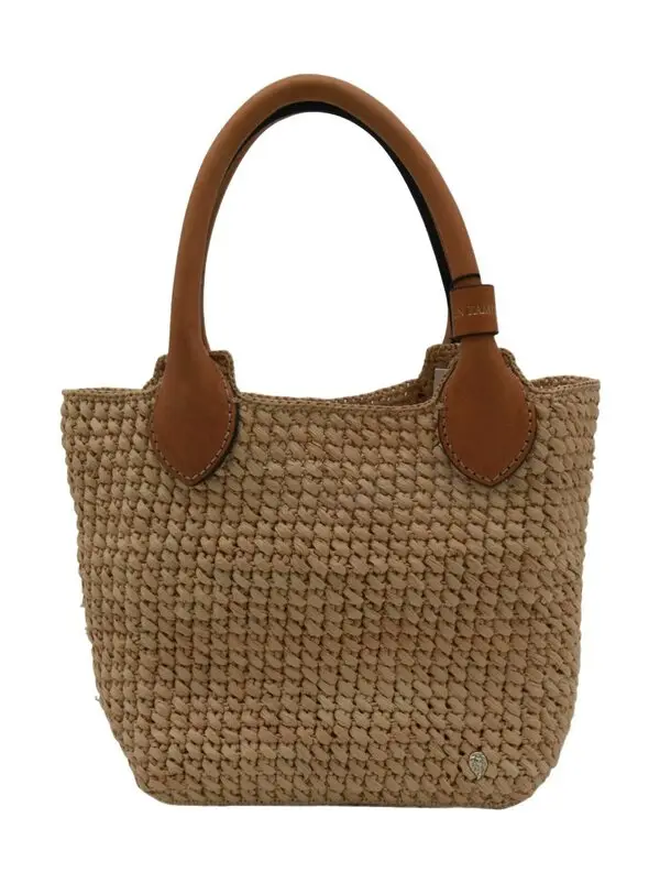 Helen Kaminski Woven Crossbody Bag With Top Handle - Brown